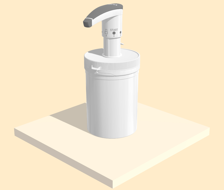 Pump dispenser for the cosmetic and pharmaceutical industry